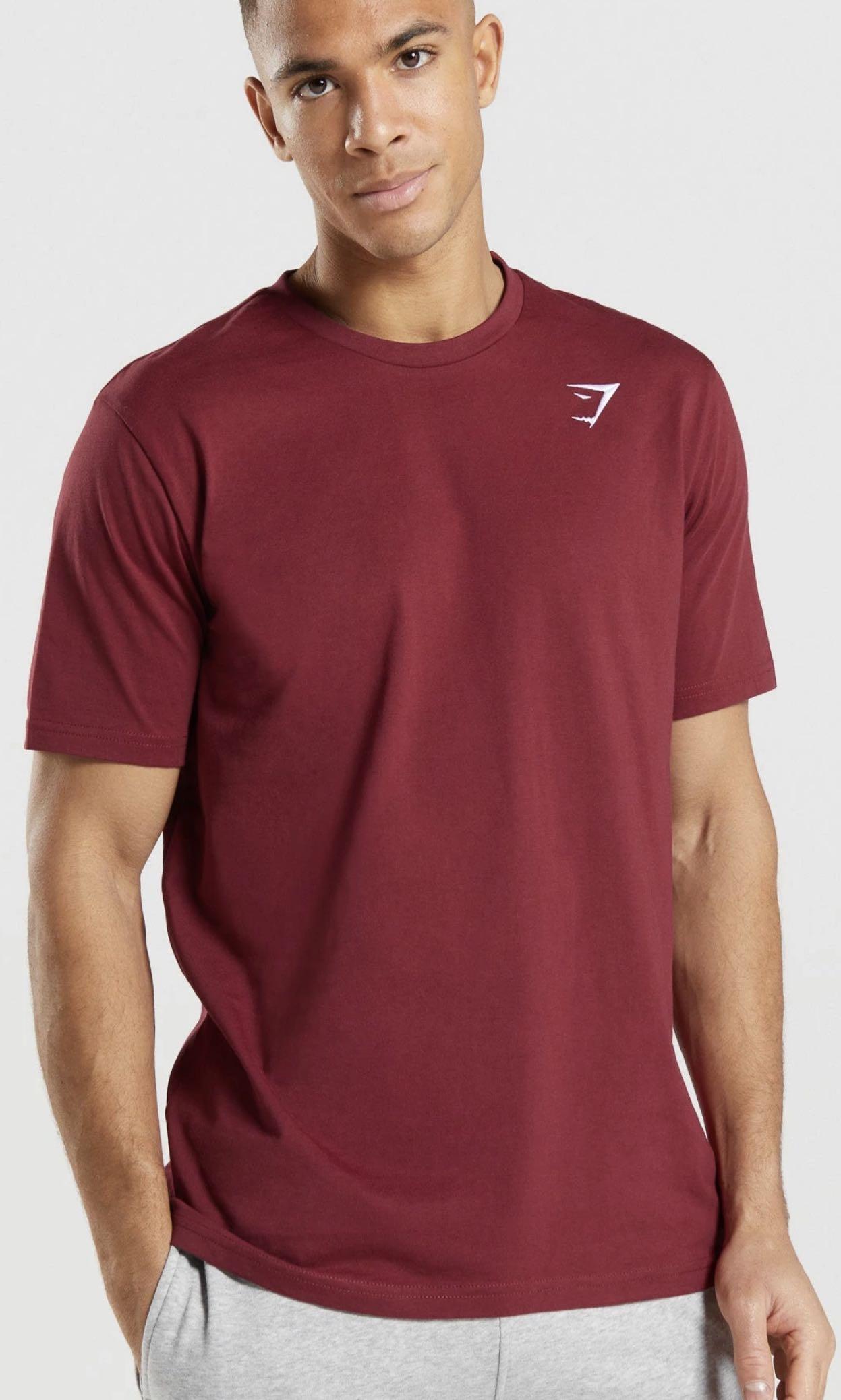 Gymshark Crest T-shirt, Men's Fashion, Activewear on Carousell