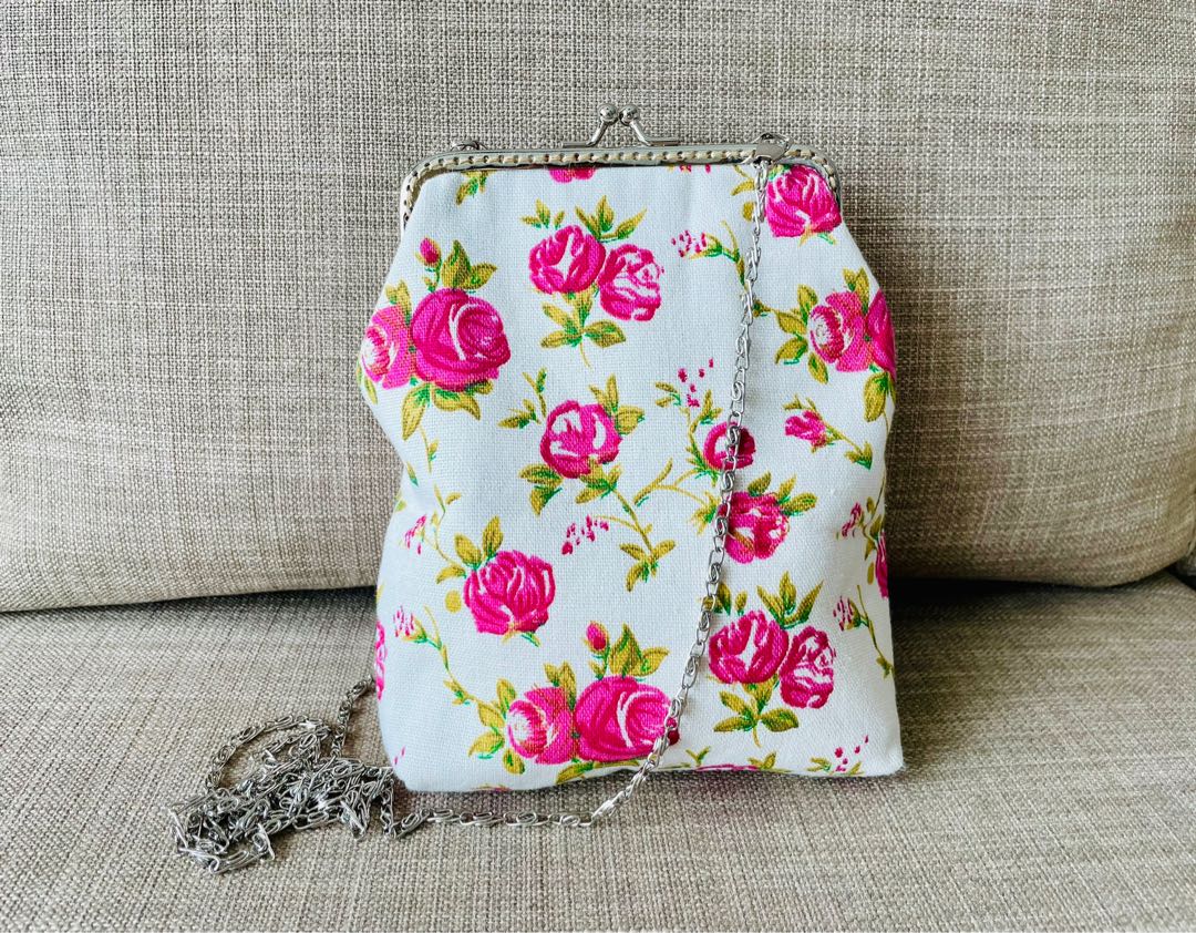 Handmade Kiss Lock Pouch, Women's Fashion, Bags & Wallets, Purses ...