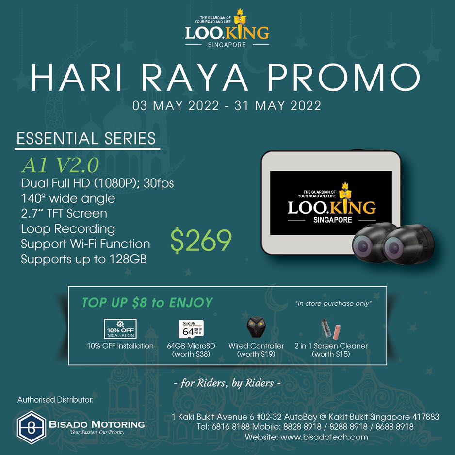 [HARI RAYA] A1 V2.0 MOTORCYCLE CAMERA FROM LOO.KING TAIWAN, Motorcycles, Motorcycle Accessories ...