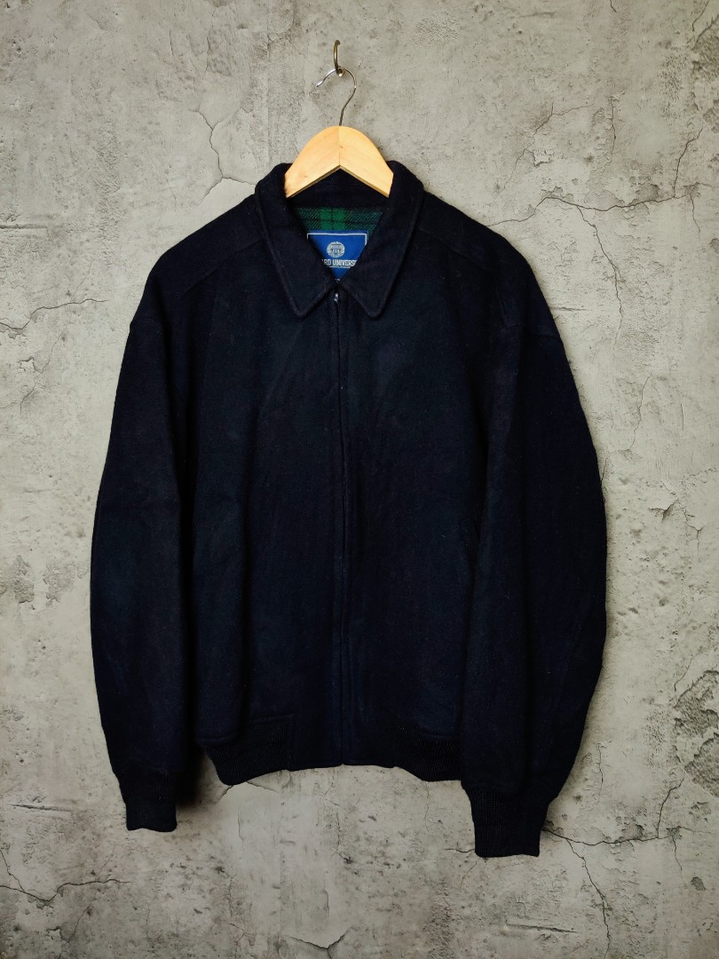 HARVARD NAVY BLUE WOOL JACKET, Men's Fashion, Coats, Jackets and ...
