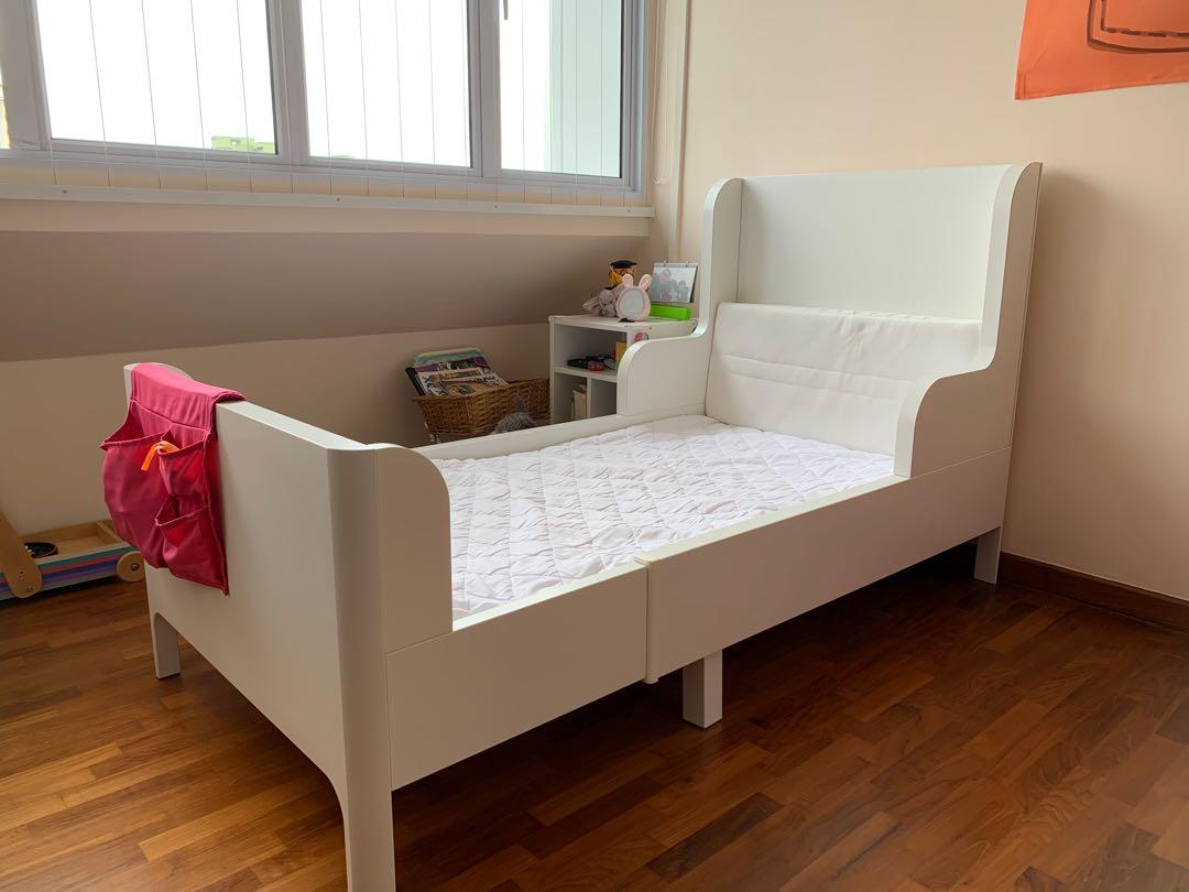 IKEA, BUSUNGE Extendable Bed, Furniture & Home Living, Furniture, Bed ...