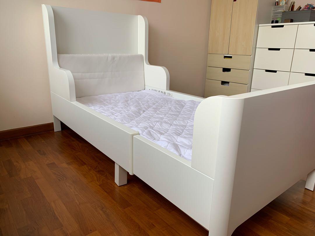 IKEA, BUSUNGE Extendable Bed, Furniture & Home Living, Furniture, Bed ...