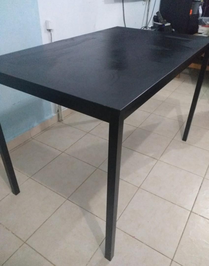 Ikea Tarendo Table Black, Furniture & Home Living, Furniture, Tables ...