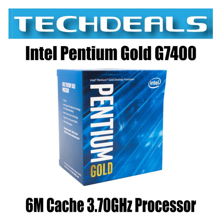 Intel Pentium Gold G7400 6M Cache 3.70GHz Processor, Computers & Tech ...