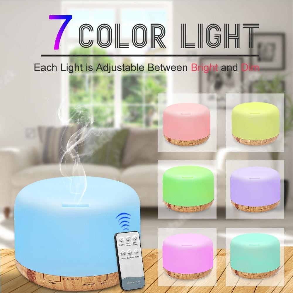 Large 500ml Muji Style Ultrasonic Aroma Diffuser with Light, Furniture ...