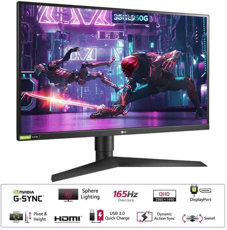 LG 32GK850G UltraGear 32吋 2K 144hz G Sync RGB 顯示器, 電腦＆科技, 電腦周邊及配件, 電子屏幕 ...