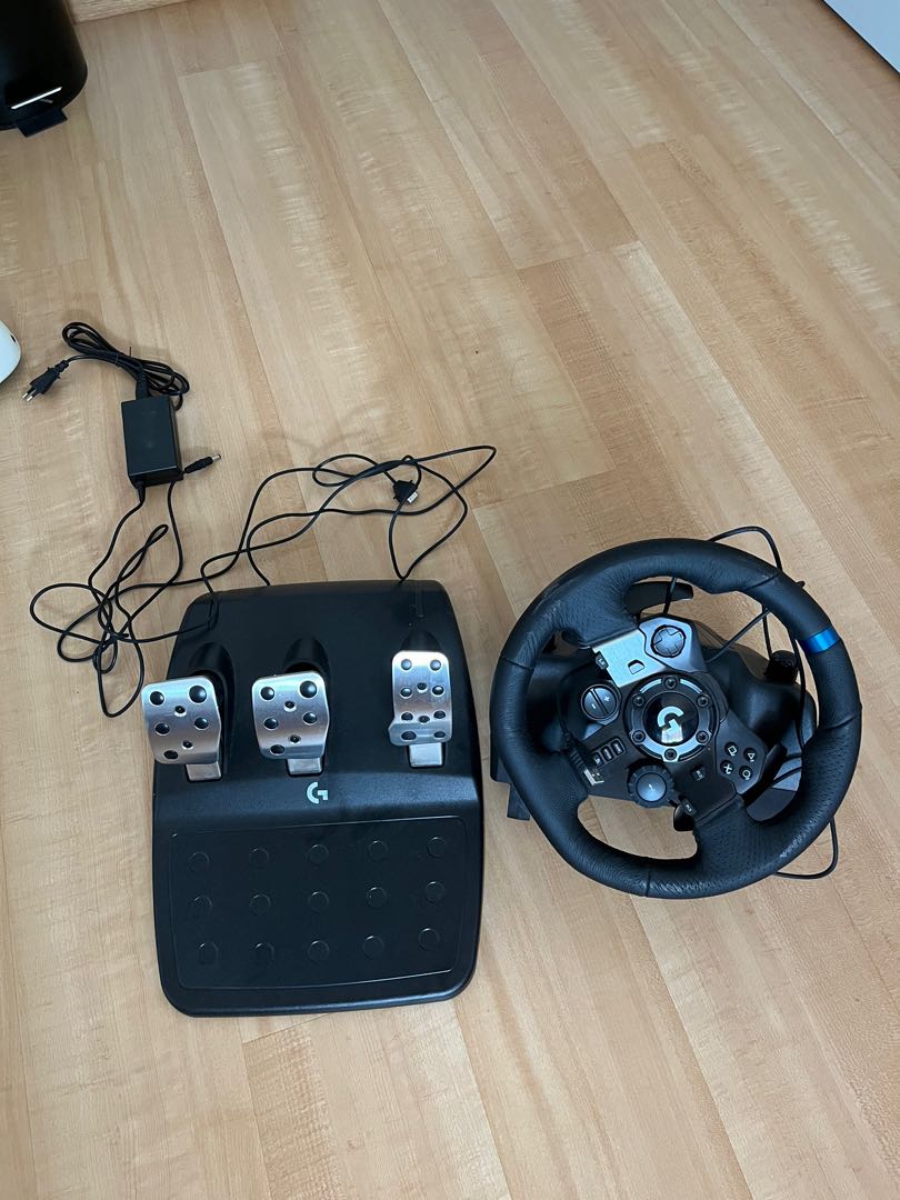 Logitech G923 Steering Wheel and Pedals, Video Gaming, Gaming ...