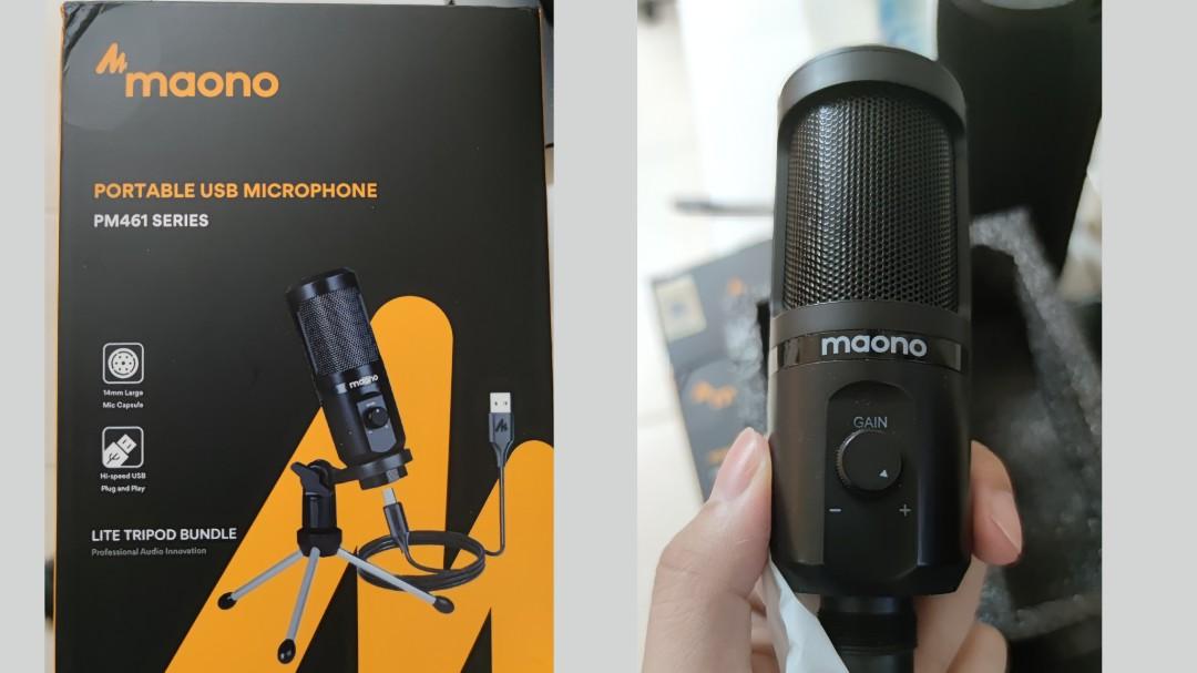Maono AU-PM461TR USB Condenser Microphone, Audio, Microphones on Carousell