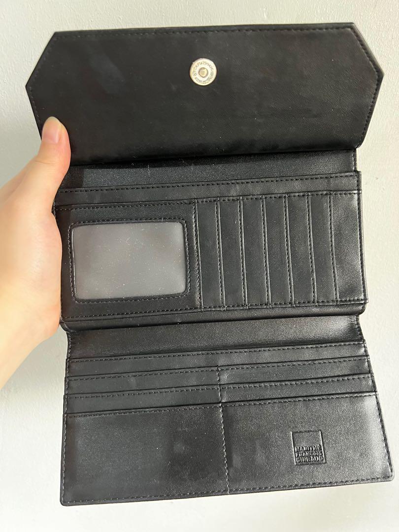 Marithe Francois Girbaud Black Long Wallet, Women's Fashion, Bags ...