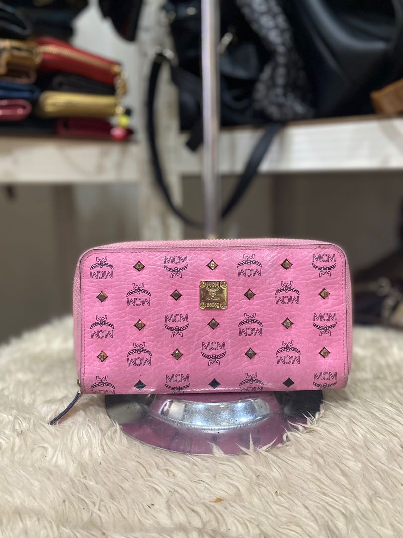 Mcm Classic Pink Long Wallet, Women's Fashion, Bags & Wallets, Wallets ...