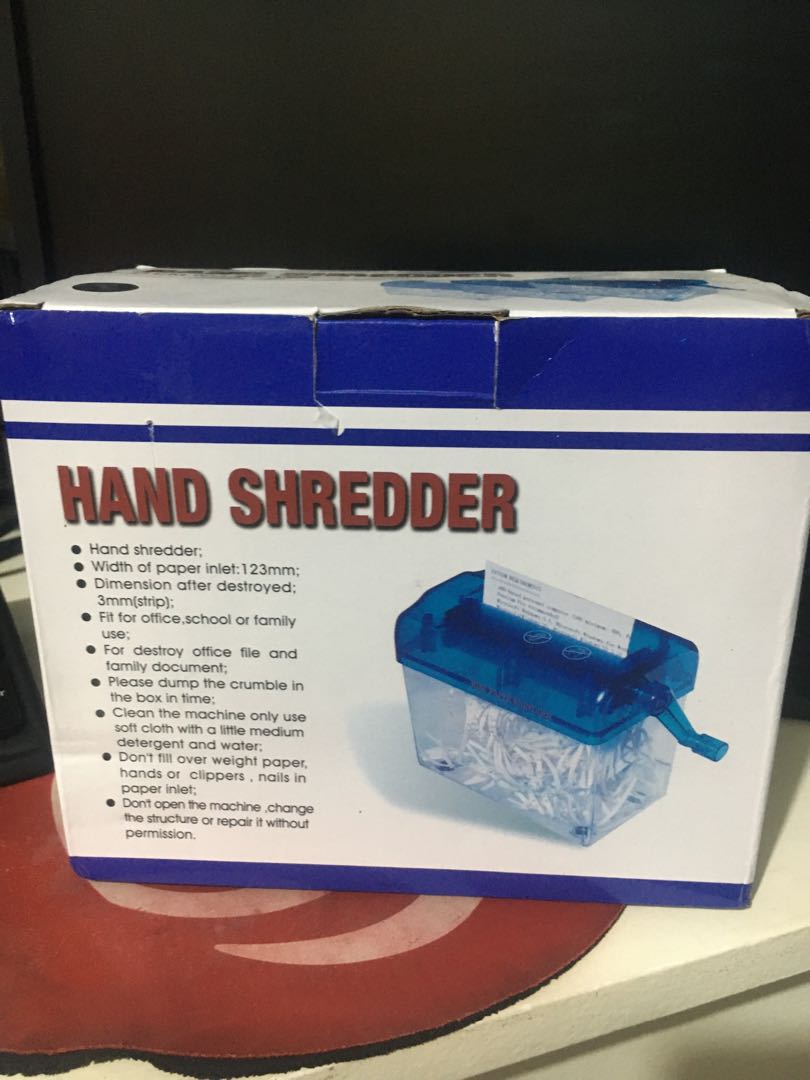 Mini Paper Shredder, Hobbies & Toys, Stationary & Craft, Other ...