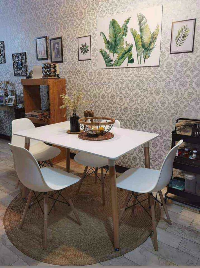 MINIMALIST DINING SET, Furniture & Home Living, Furniture, Tables ...