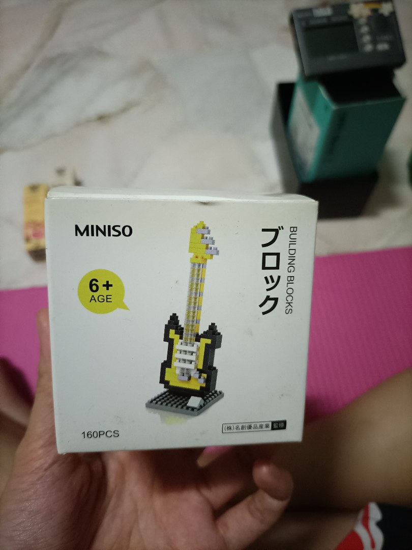 Miniso Lego building block guitar, Hobbies & Toys, Toys & Games on ...