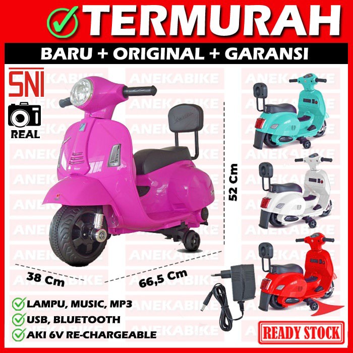 MOTOR AKI VESPA MINI ANAK, Motor di Carousell