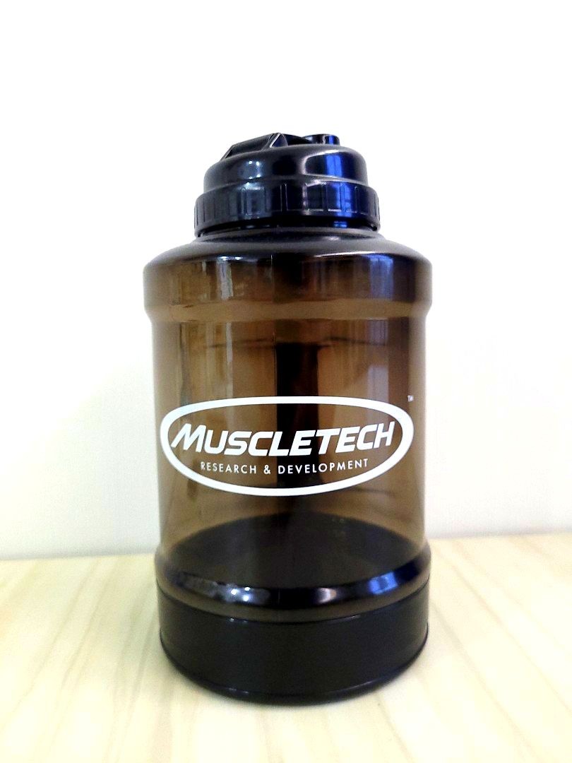 Muscletech Power Jug water bottle, half gallon / 2.2 litre, Sports ...