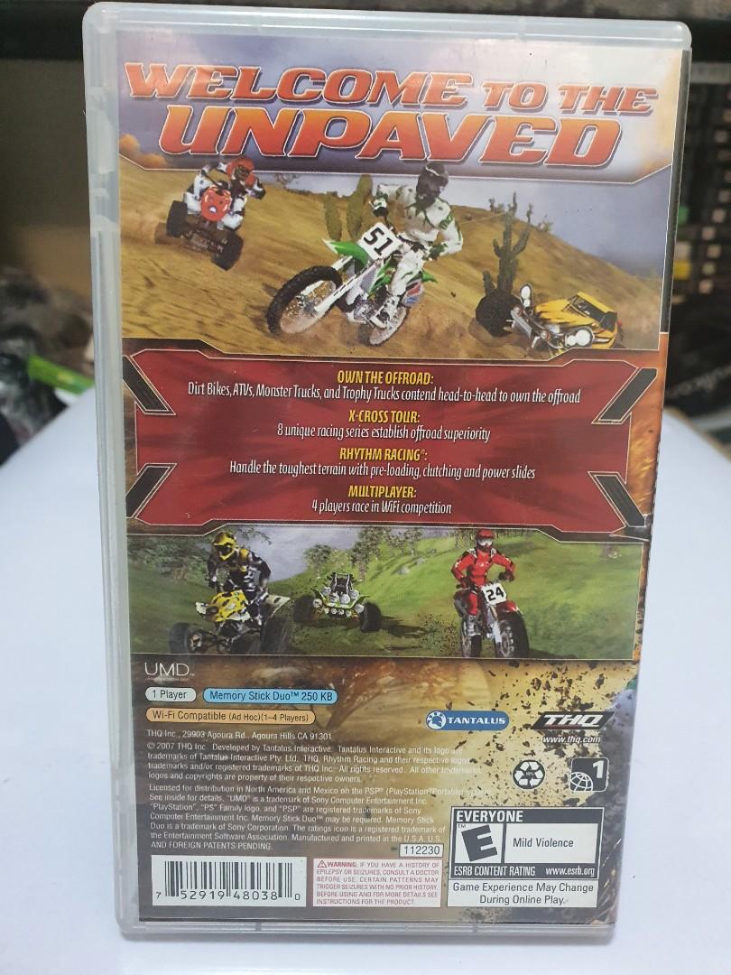 MX Vs. ATV Untamed PSP (Sony Playstation Portable), Video Gaming, Video ...