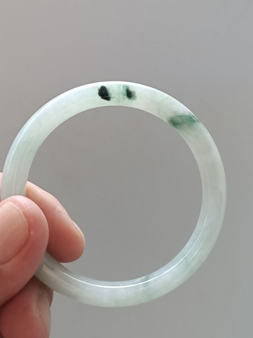 53.4mm Natural A Jade Bangle, Women's Fashion, Jewelry & Organisers ...