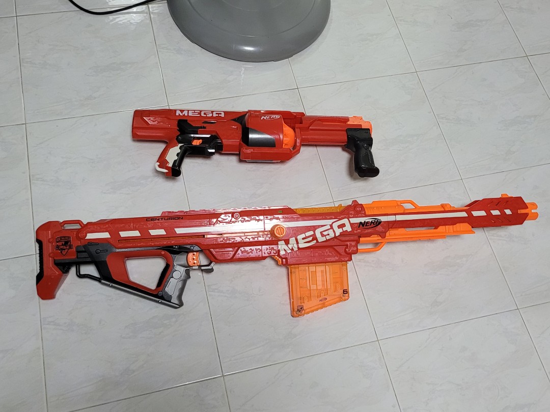 Nerf Guns Mega series (Centurion & Rotofury), Hobbies & Toys, Toys & Games on Carousell