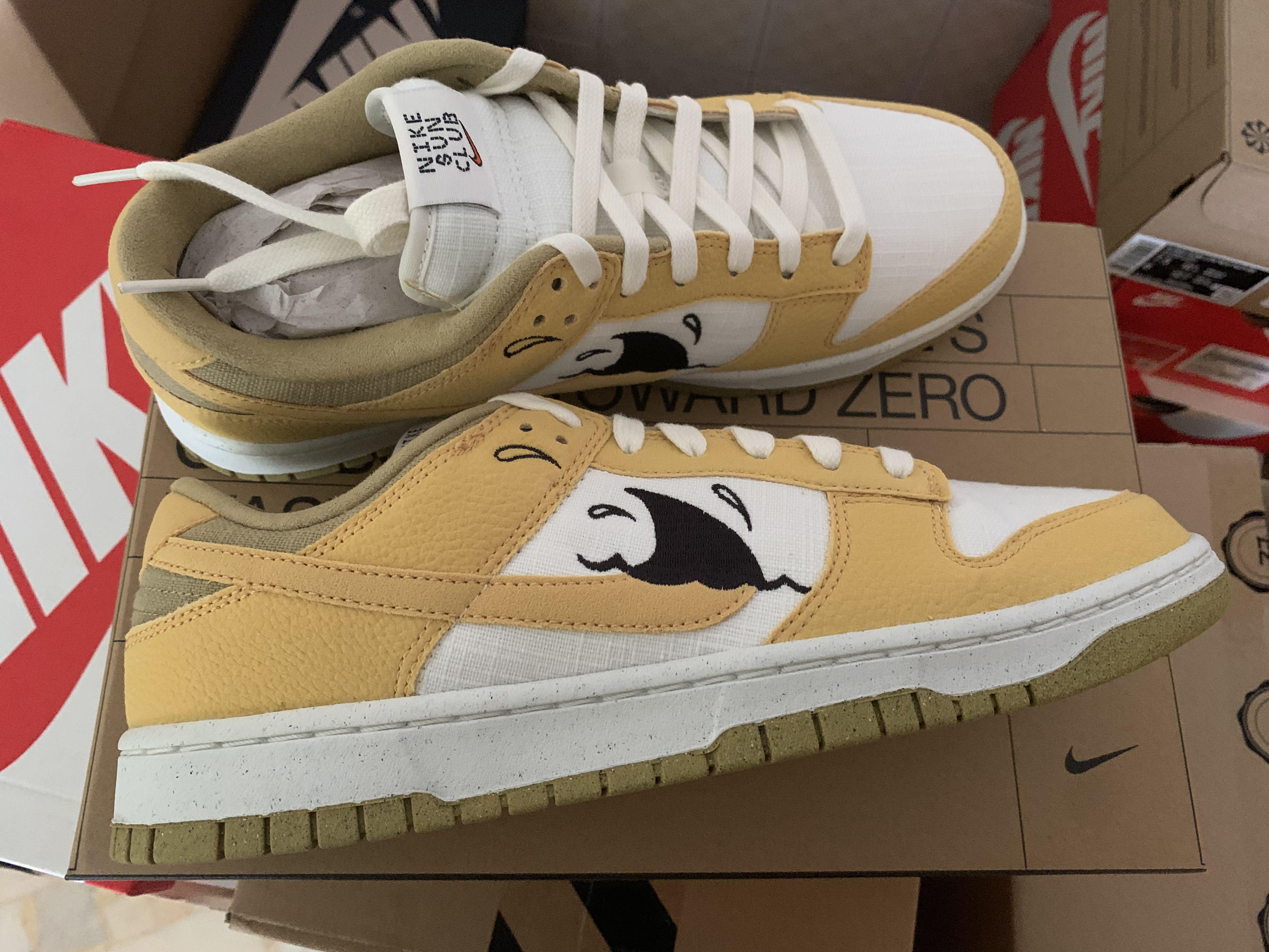 Nike dunk low sun club men wheat grass orange, Men's Fashion, Footwear ...