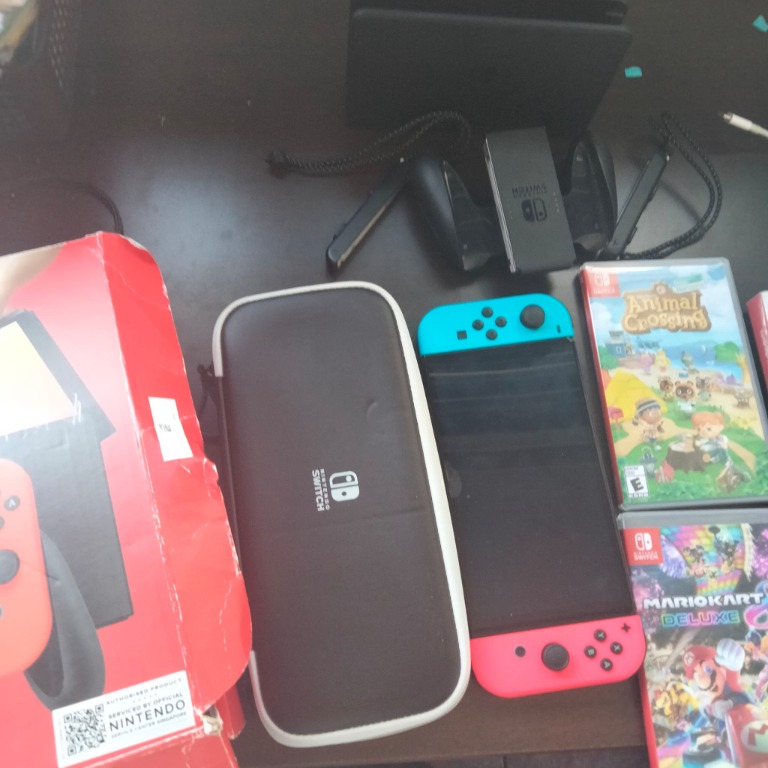 Nintendo Switch Latest Version (OLED) with 2 Games, Video Gaming, Video ...