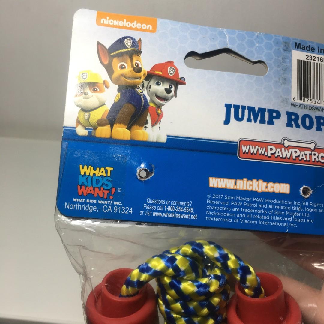 Paw Patrol kids jump rope, Hobbies & Toys, Toys & Games on Carousell