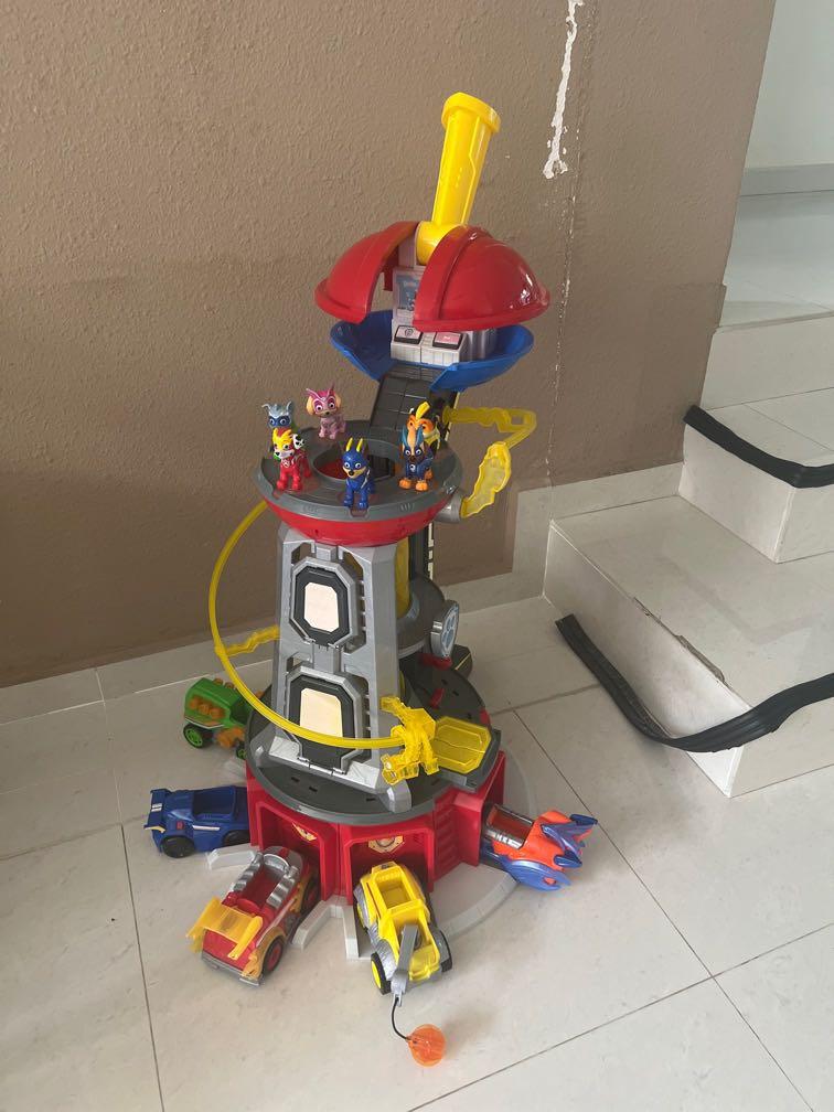 Paw patrol mighty pups pup tower + pups, Hobbies & Toys, Toys & Games ...