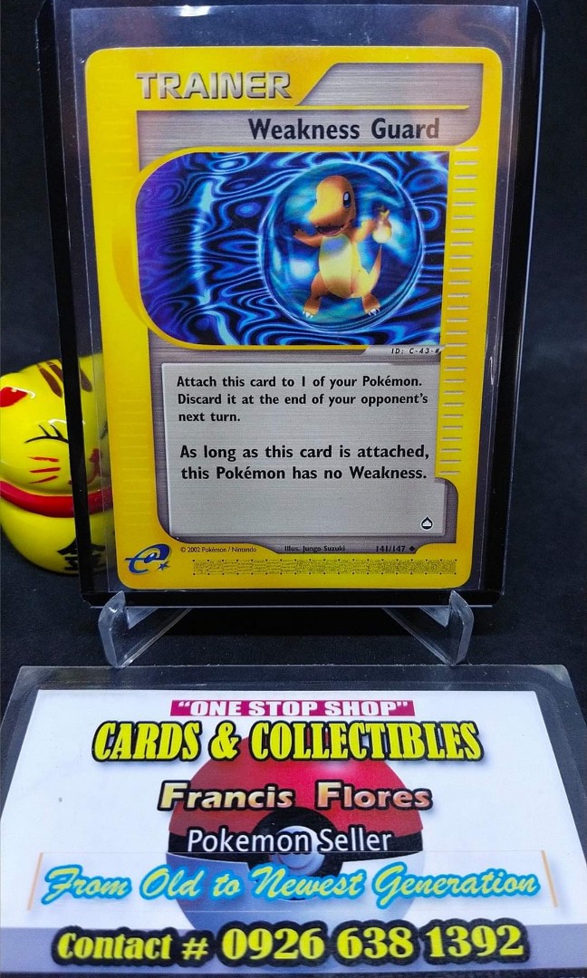 Pokemon Card - WEAKNESS GUARD #141 (AQUAPOLIS) YEAR 2003, Hobbies ...