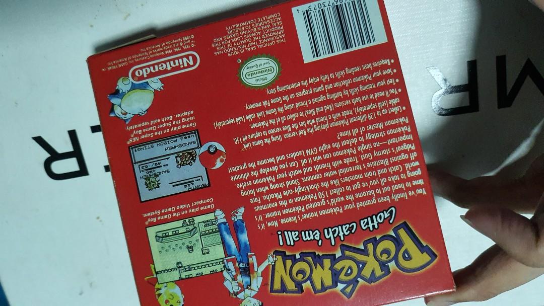 Pokemon Red BOX ONLY, Hobbies & Toys, Toys & Games on Carousell
