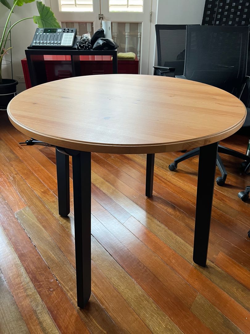 Ikea Round Table, Furniture & Home Living, Furniture, Tables & Sets on ...