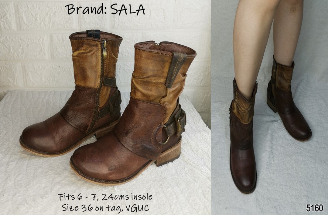 SALA BOOTS, Women's Fashion, Footwear, Boots on Carousell