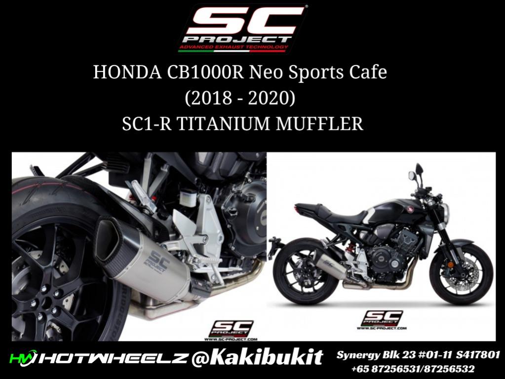 SC PROJECT EXHAUSTS- HONDA CB1000R Neo Sports Cafe SC1-R TITANIUM MUFFLER, Motorcycles ...
