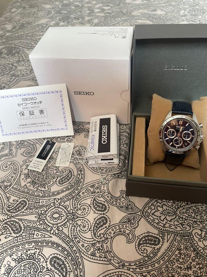 Seiko SBTR019 - Blue Dial Chronograph, Men's Fashion, Watches ...