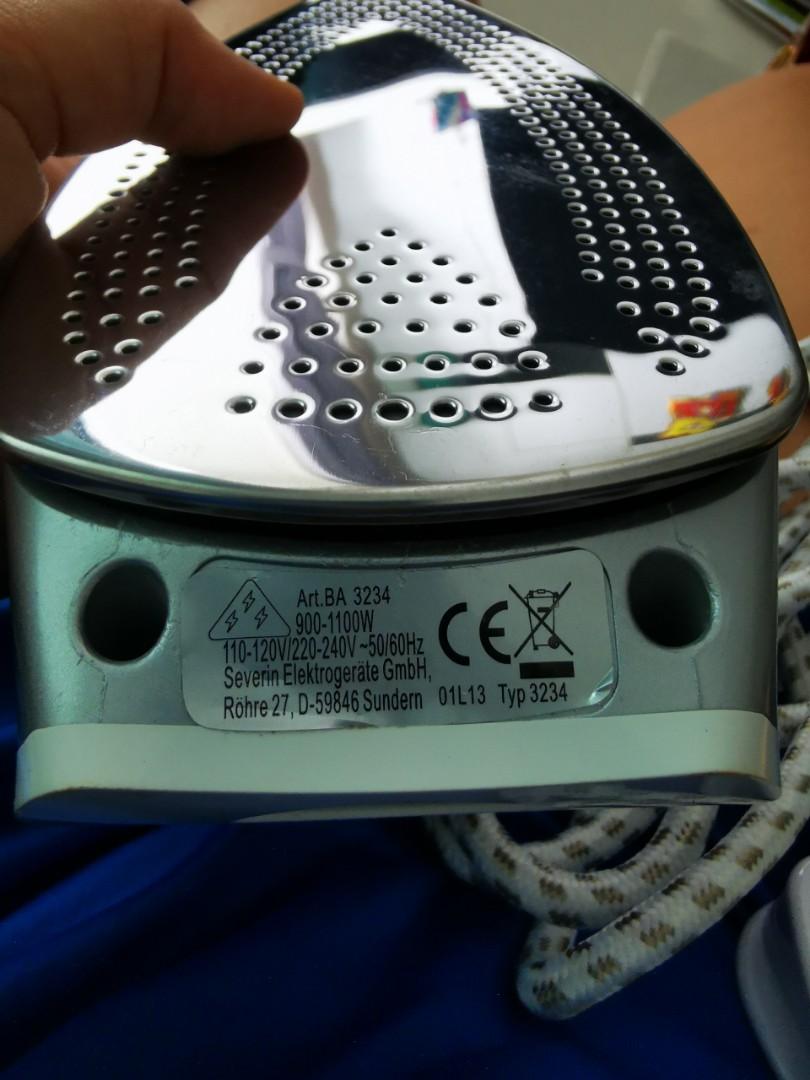 Severin travel steam iron, TV & Home Appliances, Irons & Steamers on ...