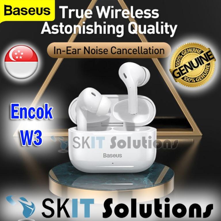【SKIT SG】Baseus Encok W3 TWS True Wireless Earbuds In-Ear Earphones ...
