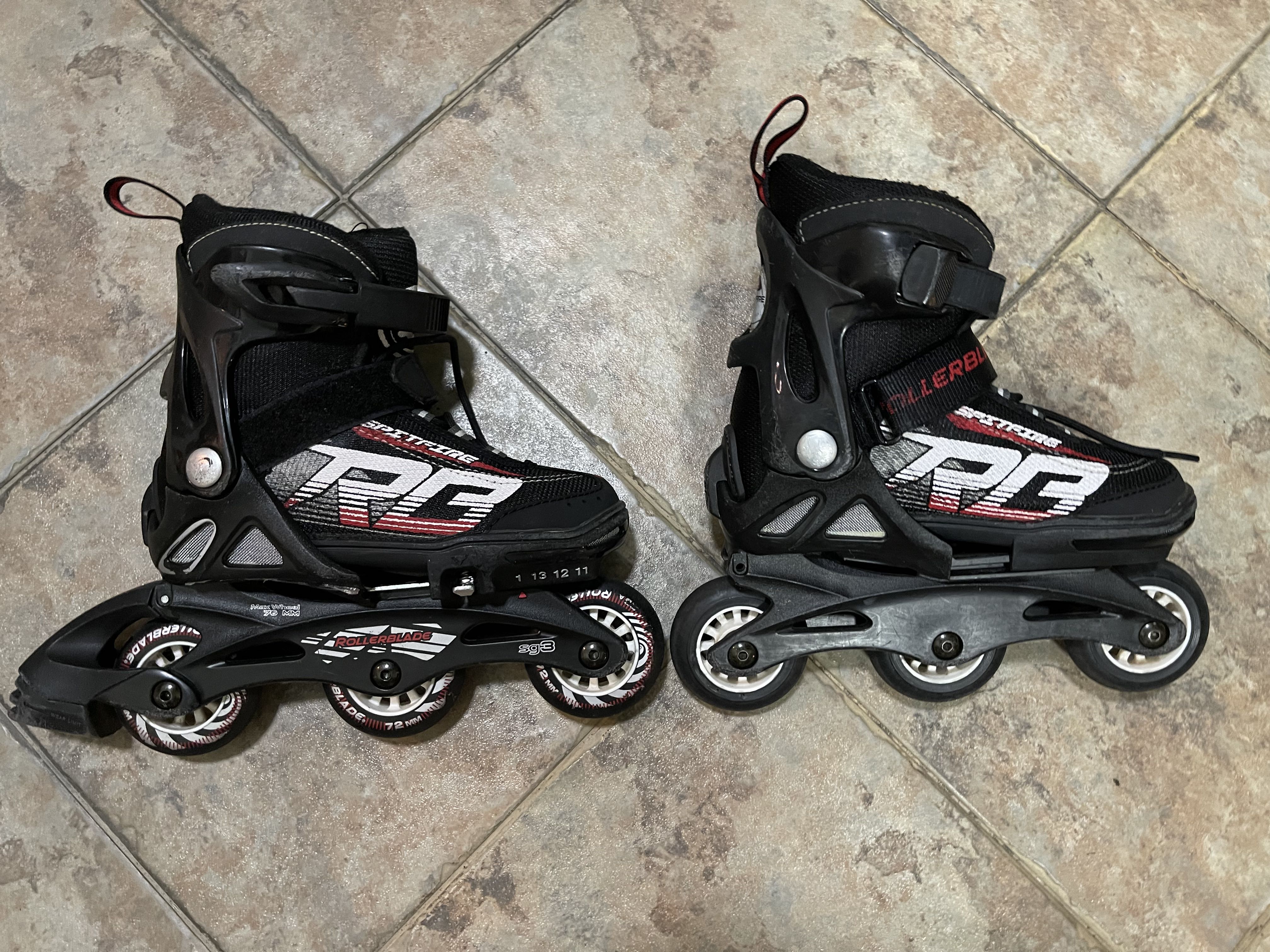 Spitfire Inline Kids Junior Adjustable Skates Rollerblades Roller ...