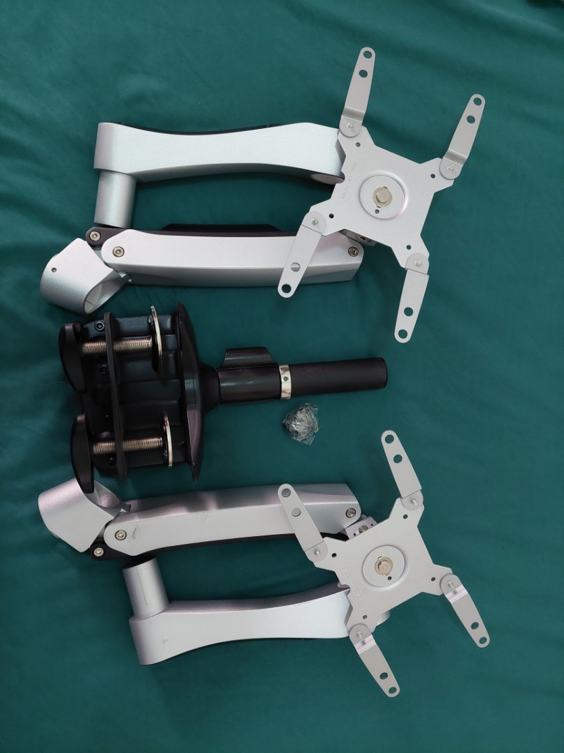 Stable dual monitor arm with VESA bracket, Computers & Tech, Desktops ...