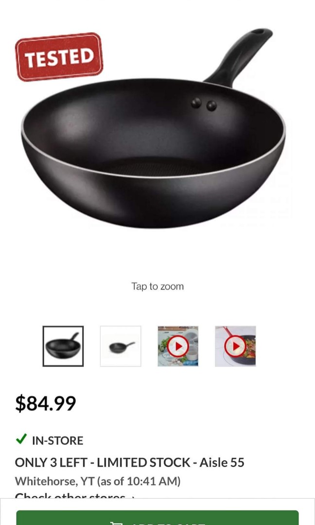 T-Fal Wok 28cm, Furniture & Home Living, Kitchenware & Tableware ...
