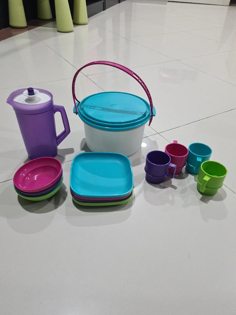 Tupperware brand tea cup set for kids sensory play, Hobbies & Toys ...