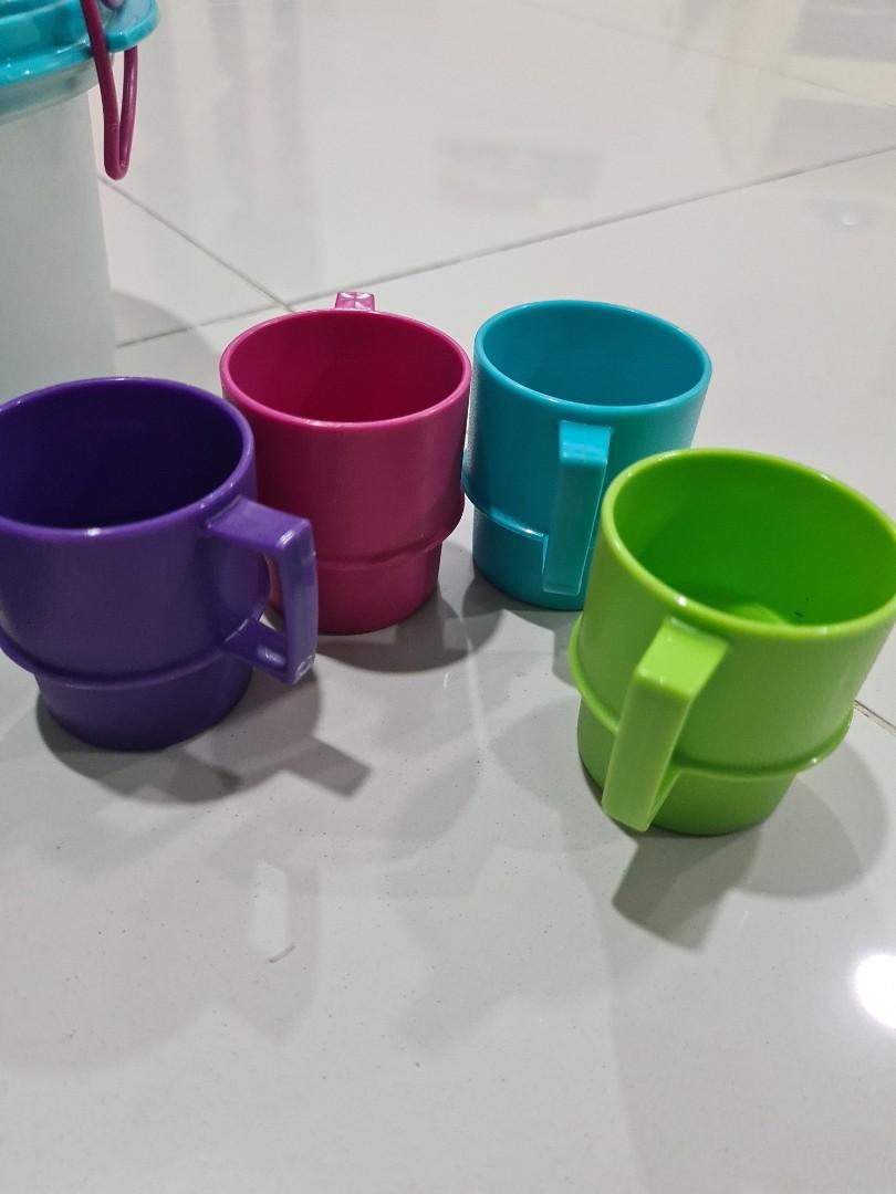 Tupperware brand tea cup set for kids sensory play, Hobbies & Toys ...