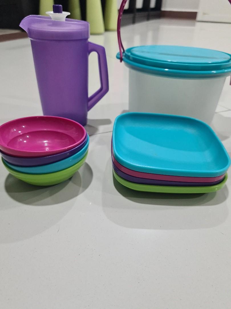 Tupperware brand tea cup set for kids sensory play, Hobbies & Toys ...