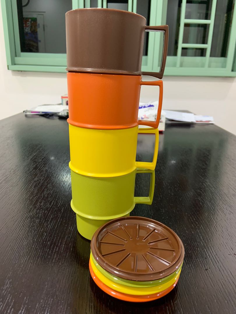 Tupperware cups, Furniture & Home Living, Kitchenware & Tableware ...