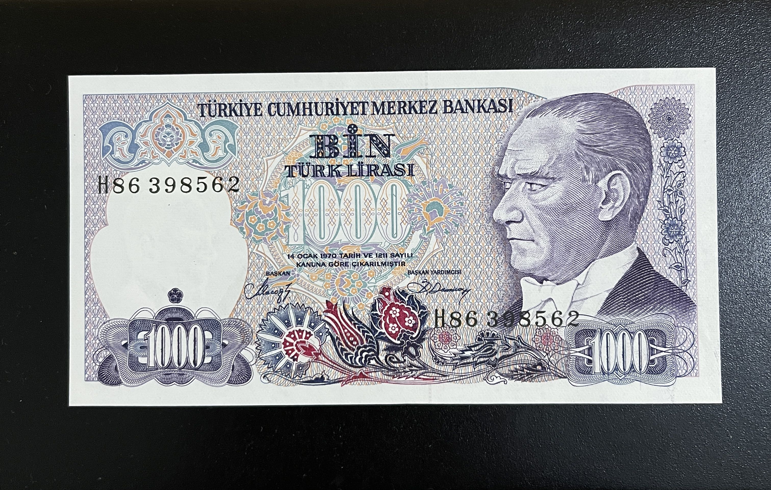 TURKEY 1000 LIRA 1970-1986 UNC, Hobbies & Toys, Memorabilia ...