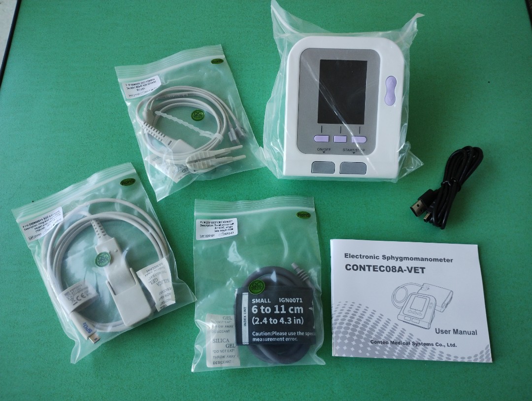 Veterinary Blood Pressure and SP02 Pulse Rate Monitor for pets and ...