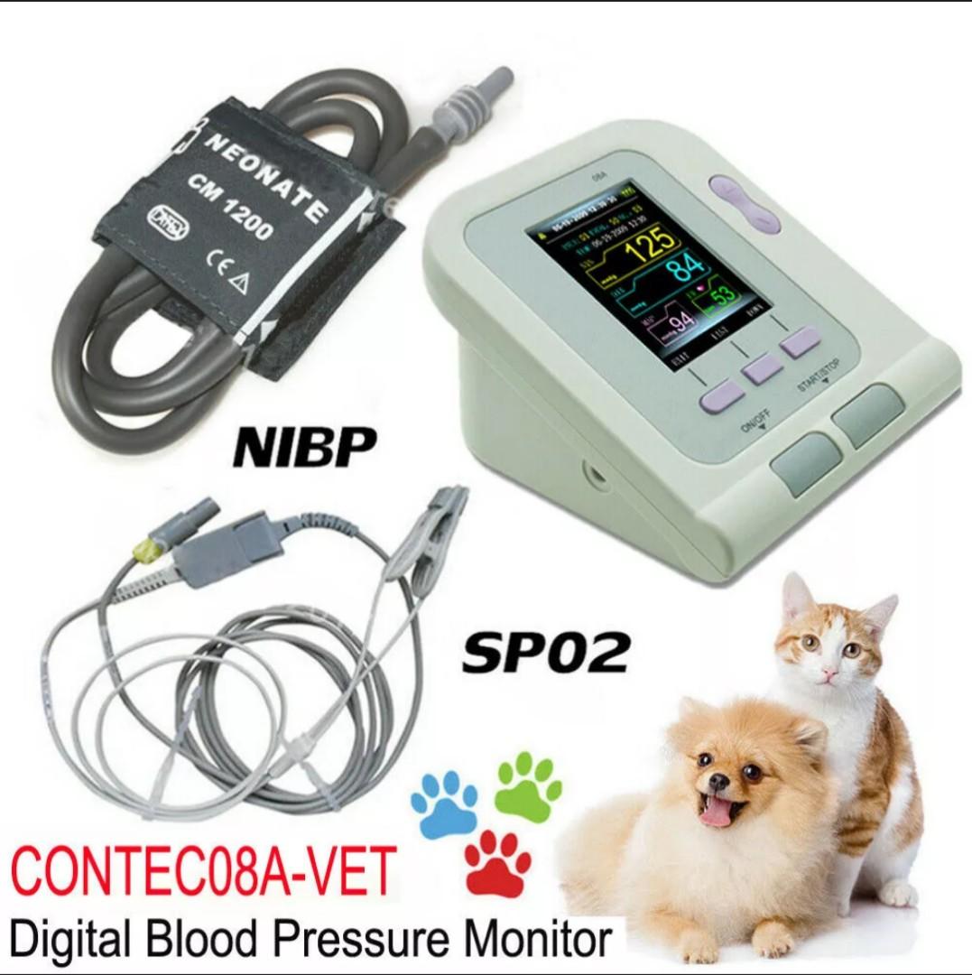 Veterinary Blood Pressure and SP02 Pulse Rate Monitor for pets and ...