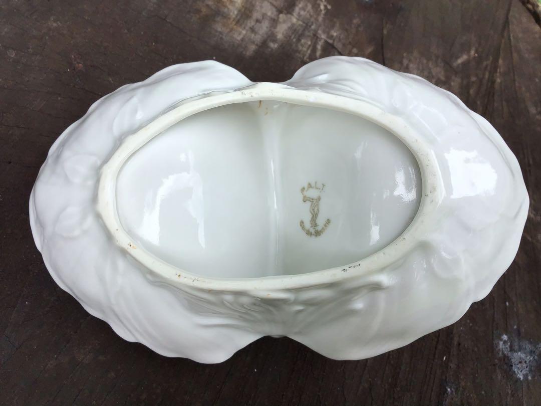 Vintage Czechoslovakia P.A.L.T. White Divider Bone China Dish ...
