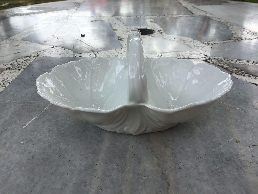 Vintage Czechoslovakia P.A.L.T. White Divider Bone China Dish ...