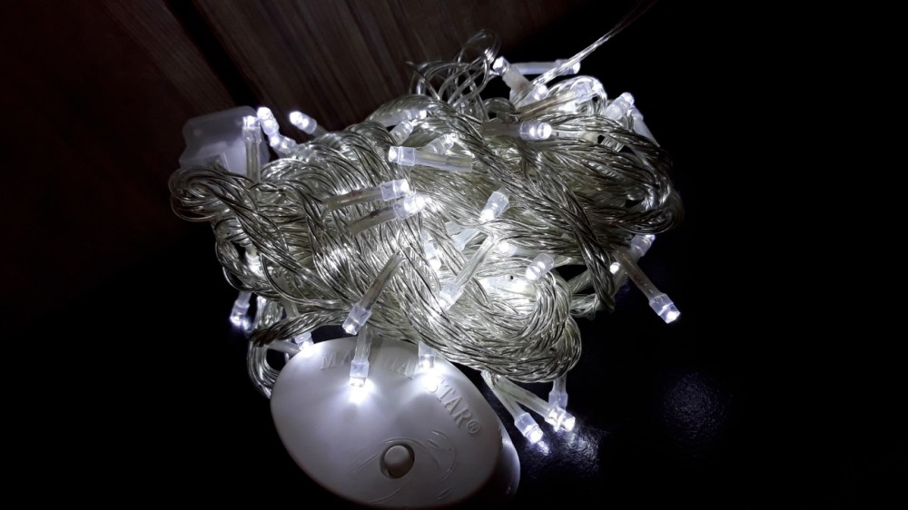 100L LED Clear Wire String Light, Furniture & Home Living, Home Decor ...