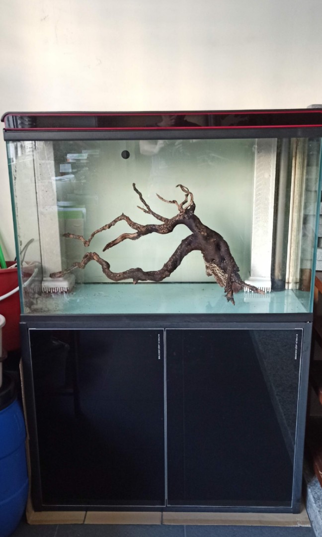 3ft 2ft IOS overflow system fish tank with sump and anti rust cabinet ...