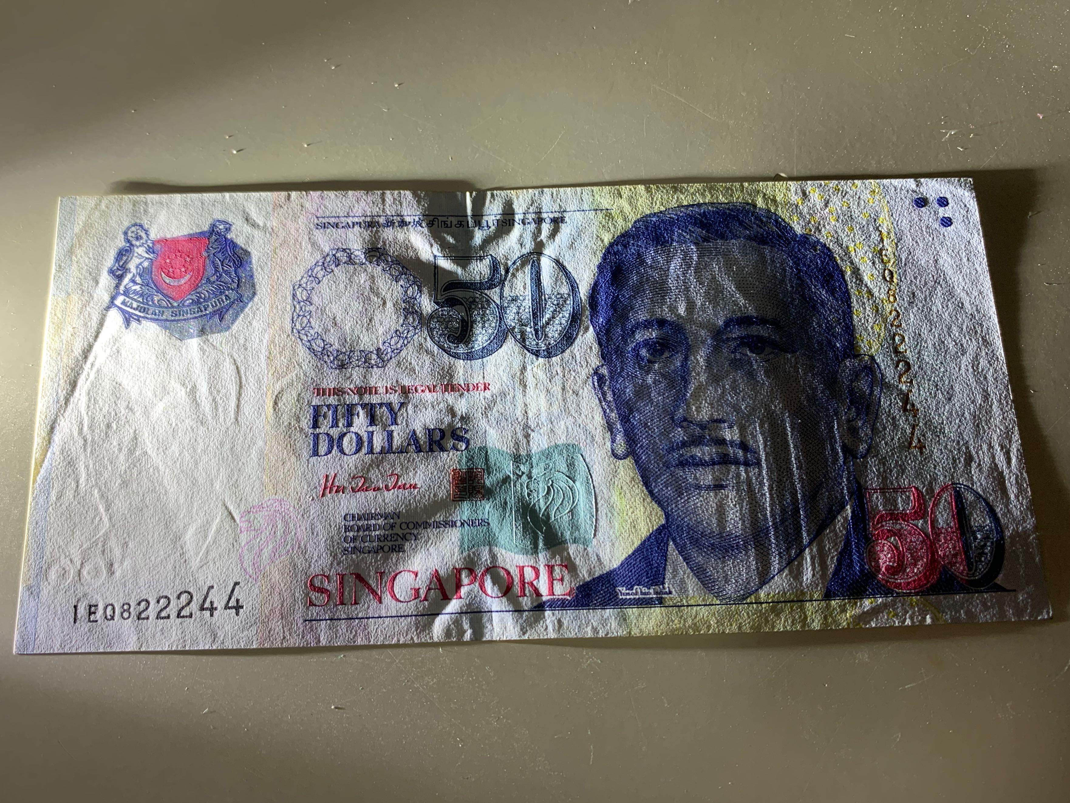 $50 Error note. Hologram shift banknote, Hobbies & Toys, Memorabilia ...