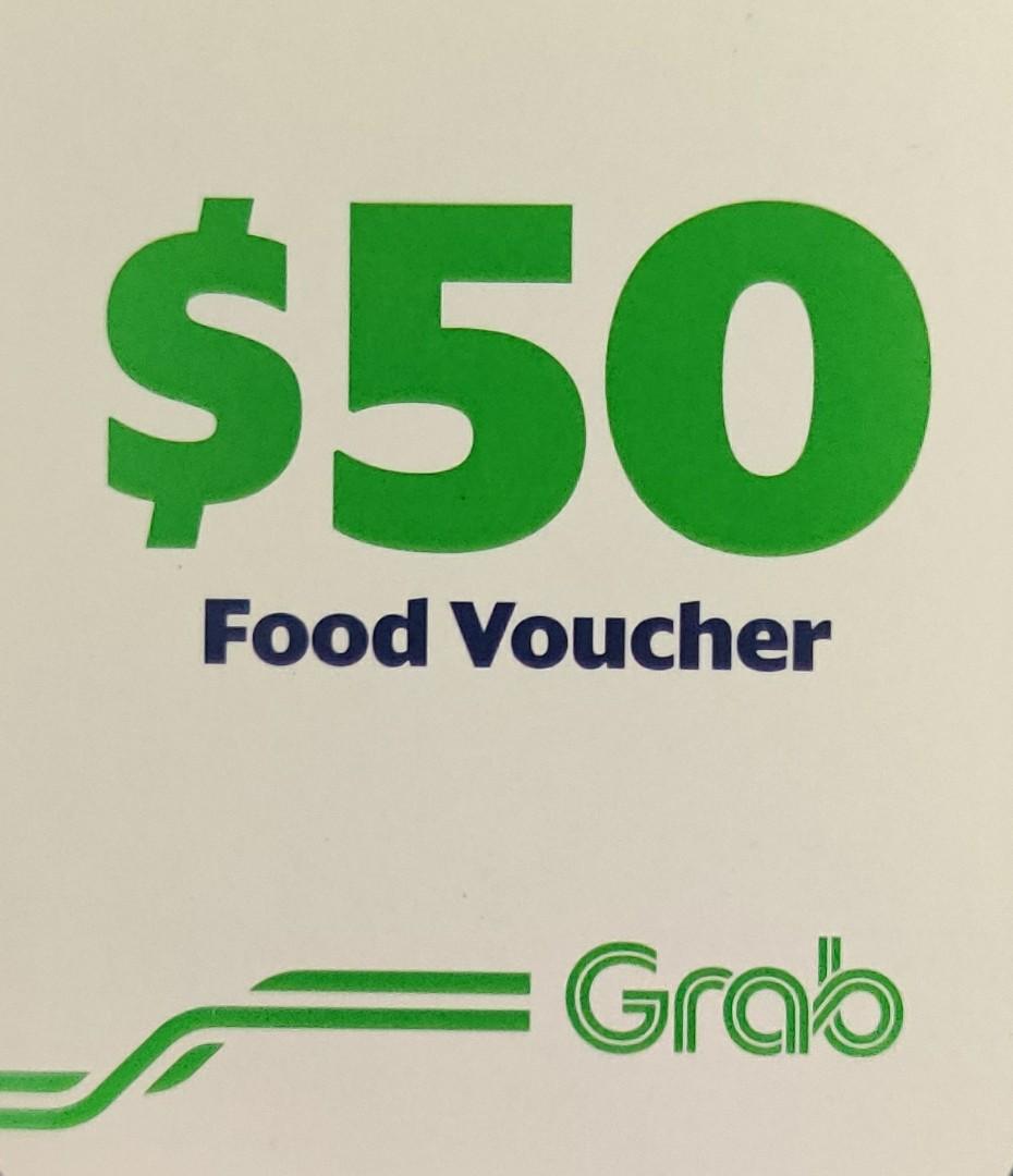 $50 GrabFood voucher, Tickets & Vouchers, Vouchers on Carousell